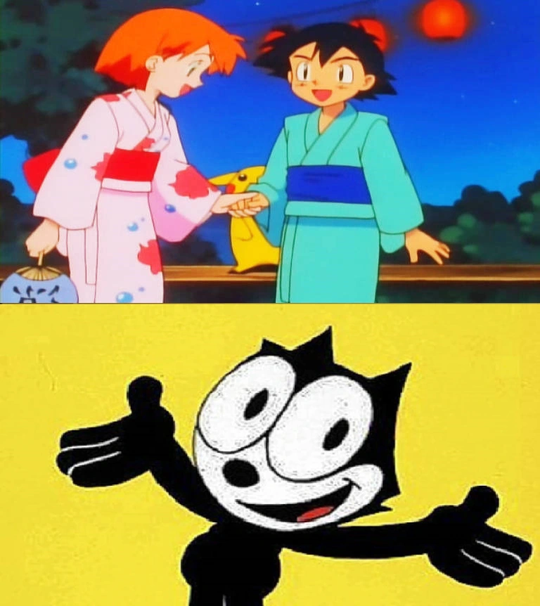 Felix the Cat loves PokeShipping by MaxietheFox2005 (DeviantArt stuff) | Fan art Fun Wiki | Fandom