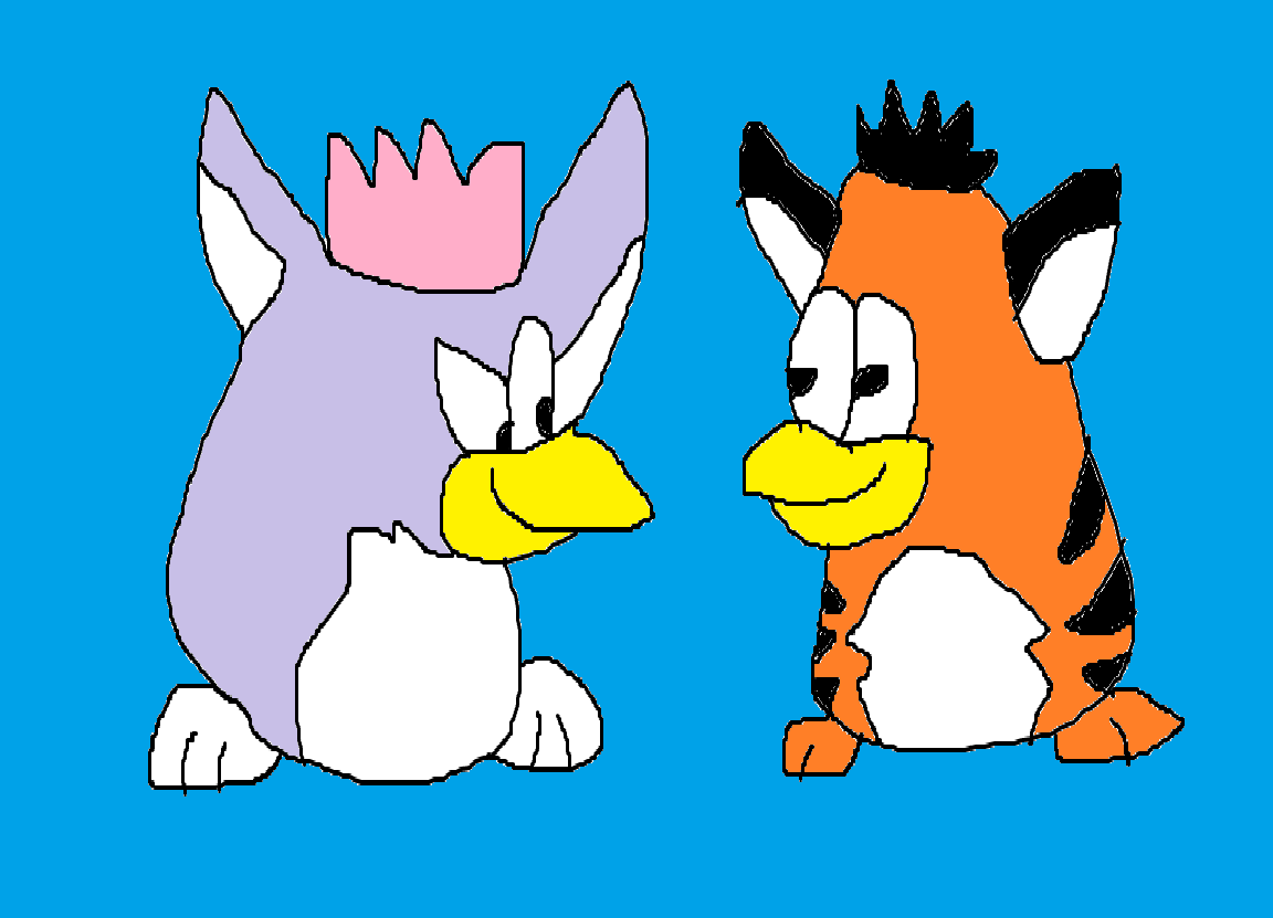 Quentin Tracy RT 1983 Modern UPA styled Noo-Loo and Nah-Bah from Furby ...