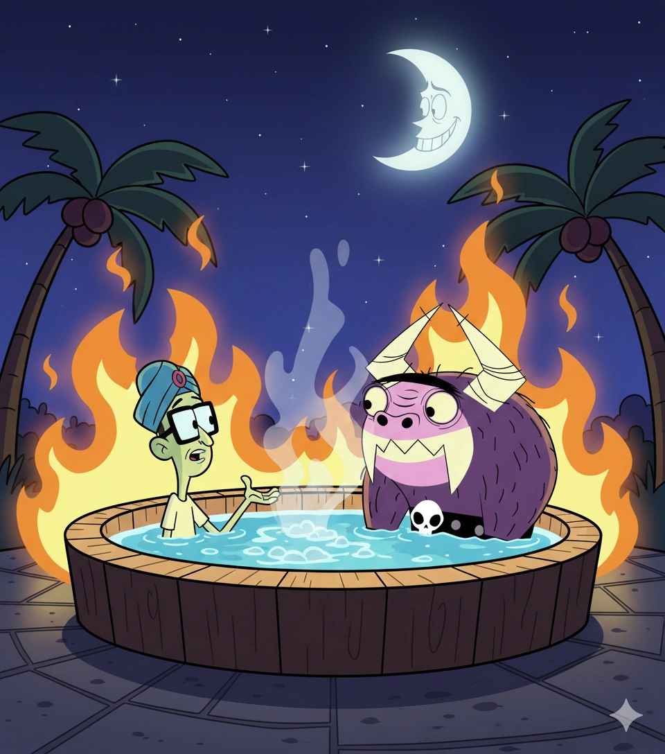 Eduardo and Irwin in Irwin's Hot Tub Party Cartoon Network 2006 bumper ...