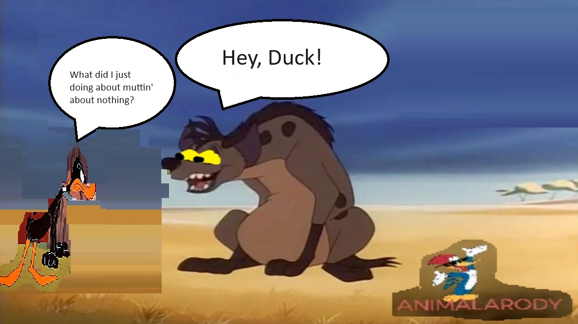 Annoying Hyena annoys Duck (January 5, 2010) by Animalarody (DeviantArt ...