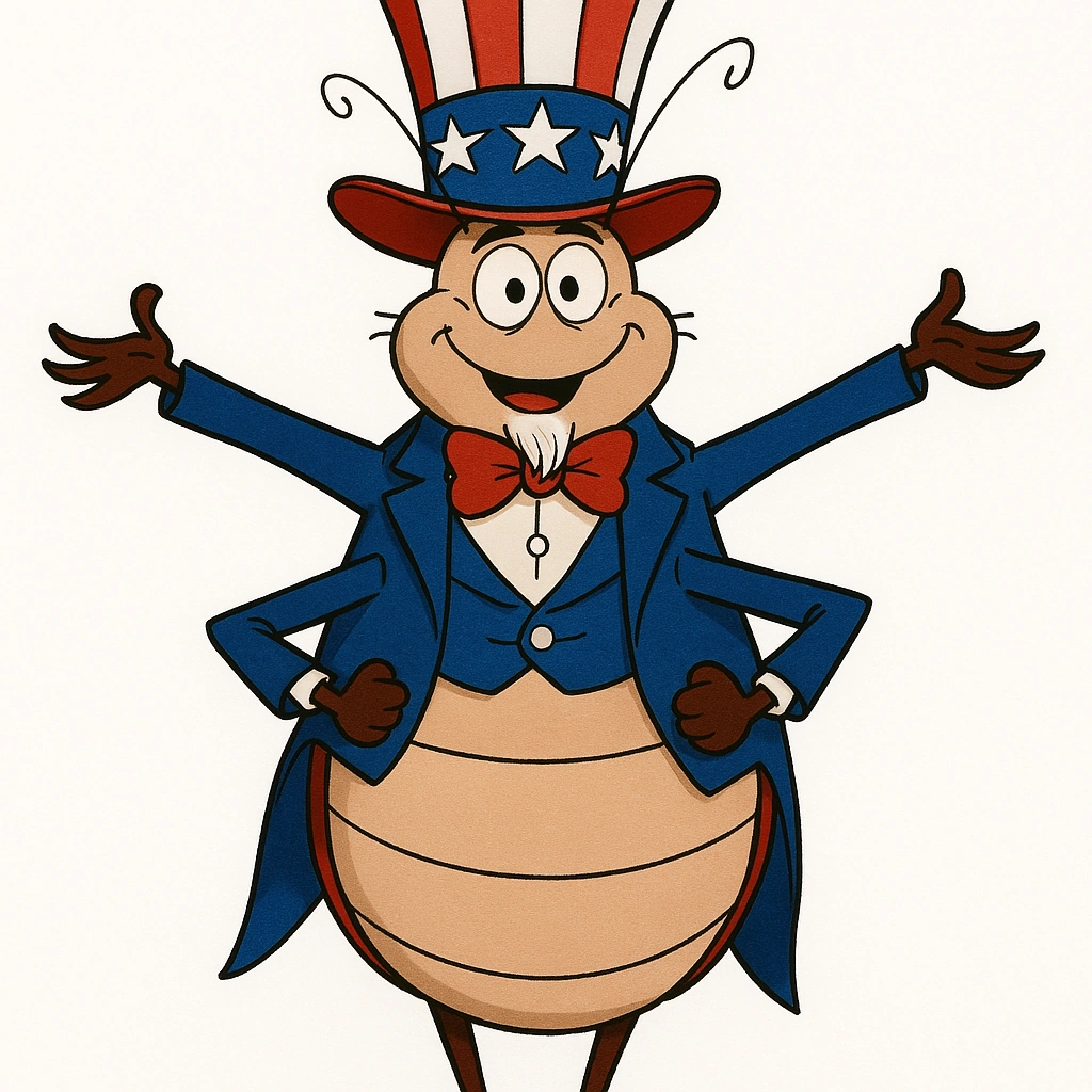 Uncle Sam Rube Roach from 4th of July RoboRoach (2008) | Fan art Fun Wiki | Fandom