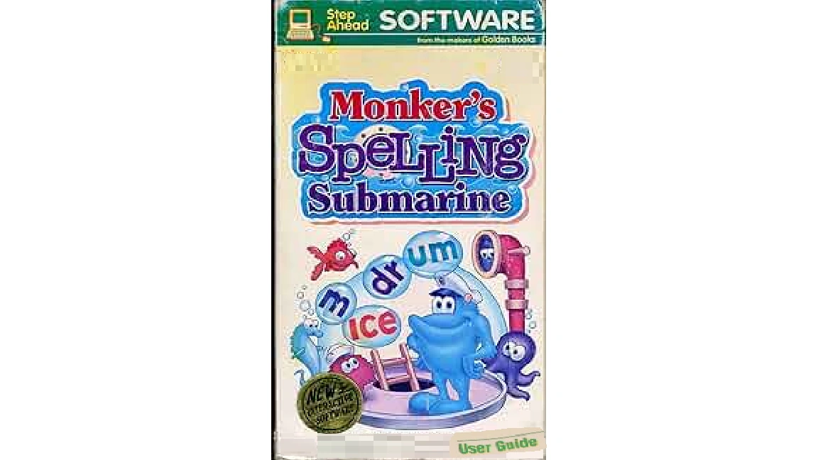 Monker's Spelling Submarine (Golden Books, Step Ahead Software, User ...