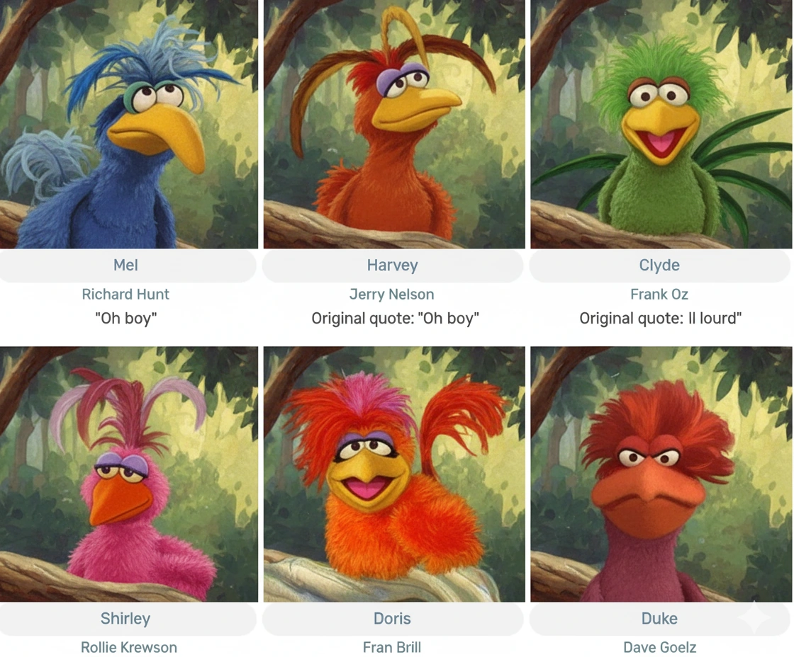 The Muppet Birds in Disney Animation Bronze Age era by ...