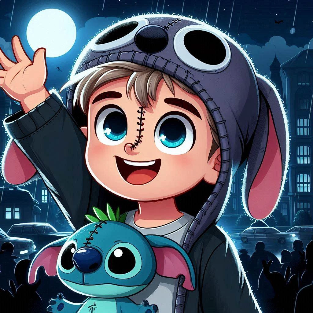Stitch and Me (Bing AI) by mnwachukwu16 (DeviantArt stuff) | Fan art ...