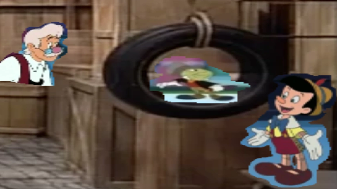 Pinocchio, Jiminy Cricket and Geppetto in Sesame Street by ...