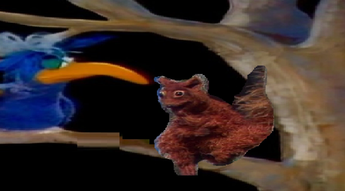 Mel Bird sees a squirrel friend (Muppet Wiki stuff) | Fan art Fun Wiki ...