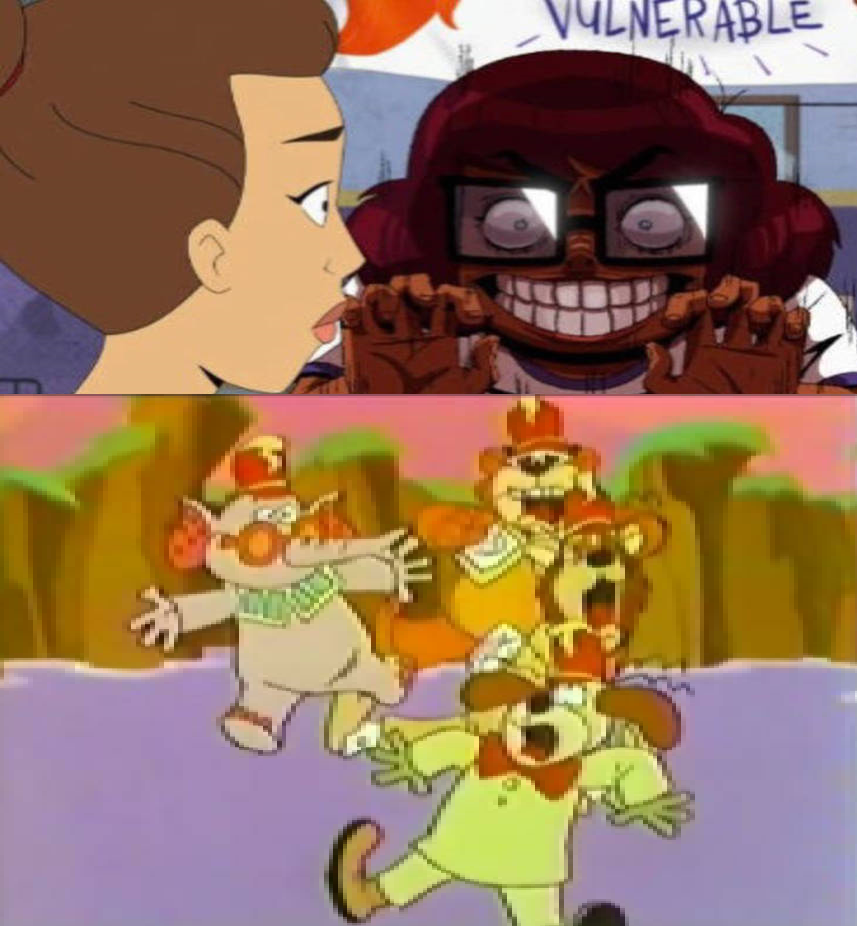 Banana Splits Are Scared Of Scary Velma By Maxiethefox2005 Deviantart