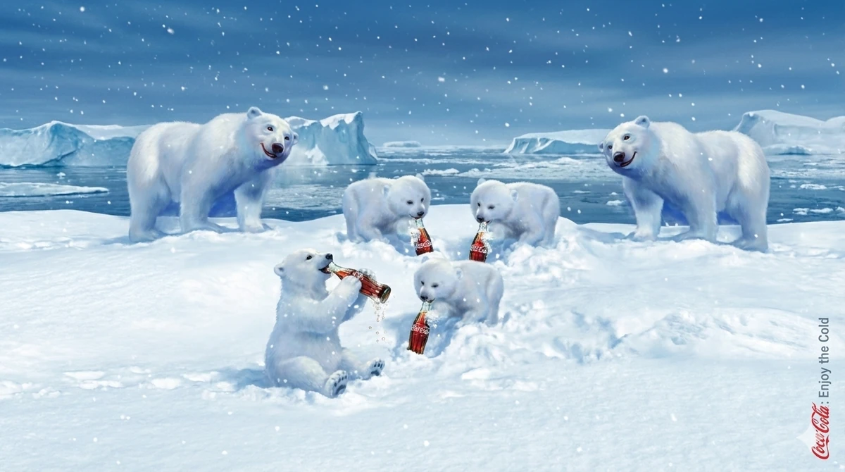 Coca-Cola advertisement - polar bear games (Gemini) | Fan art Fun Wiki ...