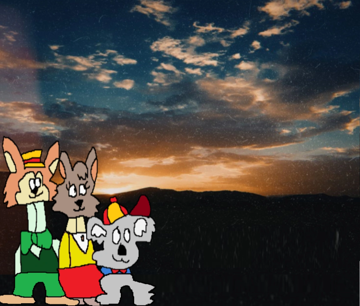 Skippy the Kangaroo as Danny the Cat, Matilda Roo as Sawyer the Cat and ...