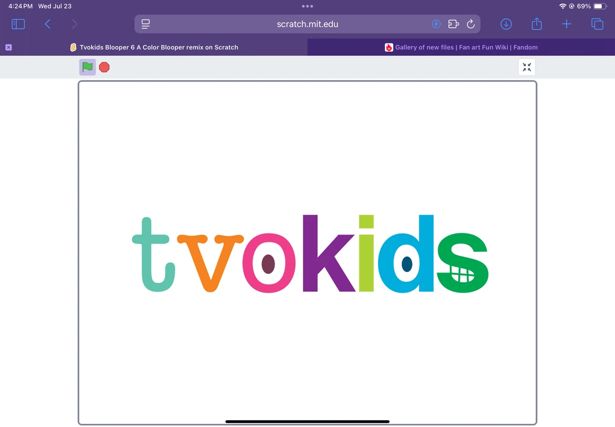 The Tvokids Logo (Scratch version) | Fan art Fun Wiki | Fandom