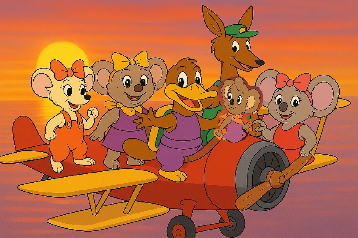 Marcia Marsupial Mouse, Nutsy Koala, Flap, Splodge, Myrtle (Blinky Bill ...