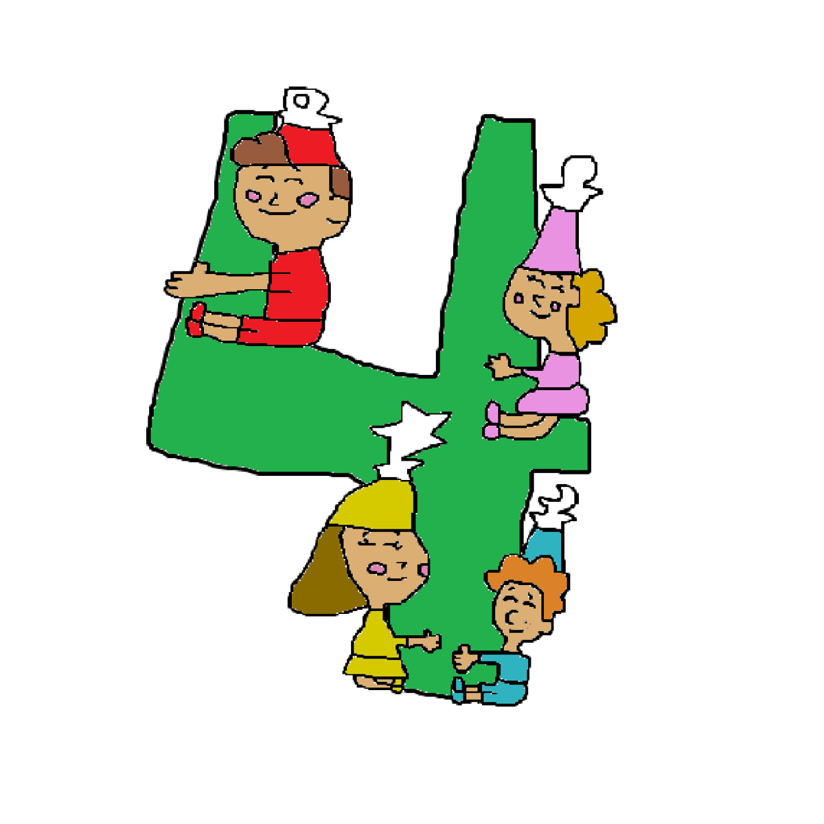 Cartoons Numbers : Four by SidabaTheToonLord (DeviantArt stuff) | Fan ...