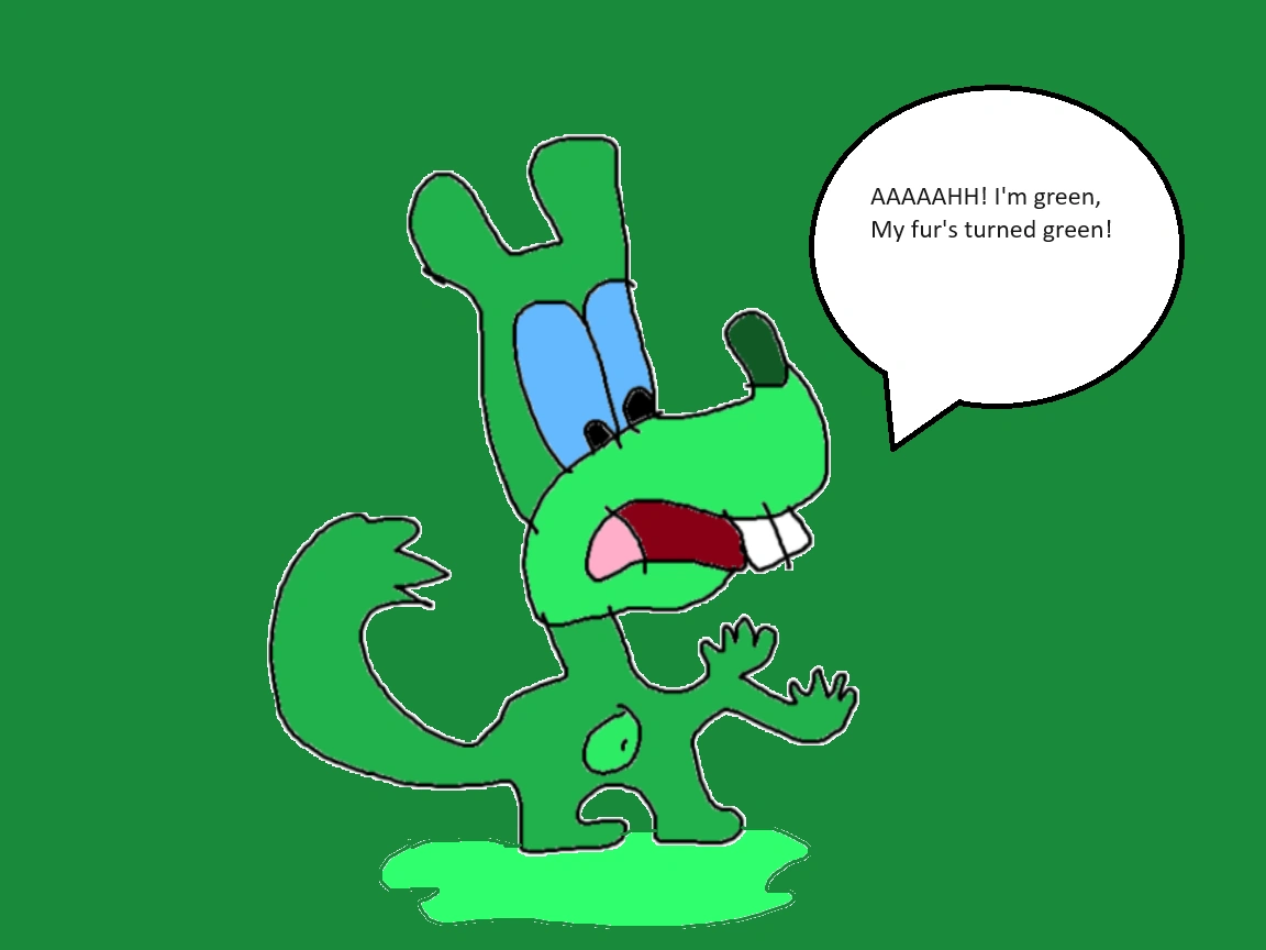 Rodney J. Squirrel painted in green by SidabaTheToonLord (DeviantArt ...