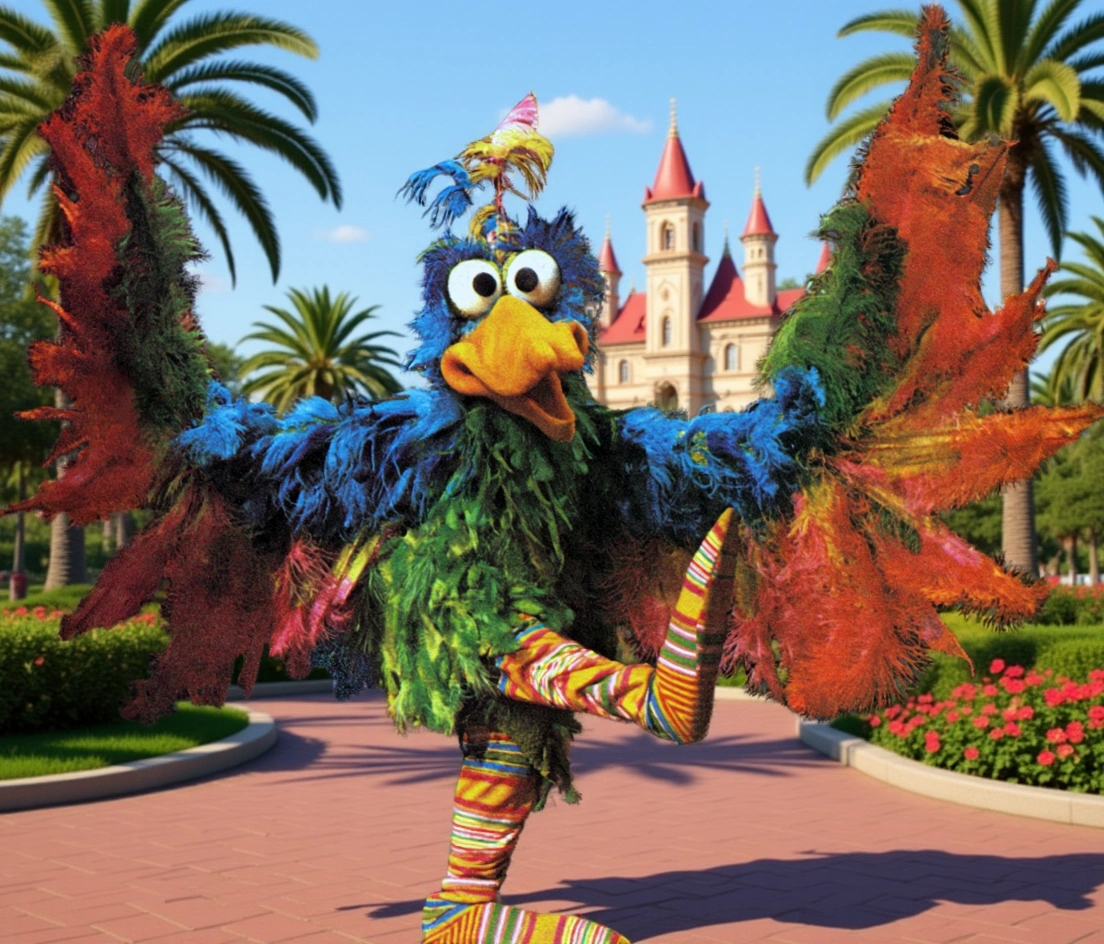 Fletcher Bird as a mascot in Disneyland | Fan art Fun Wiki | Fandom