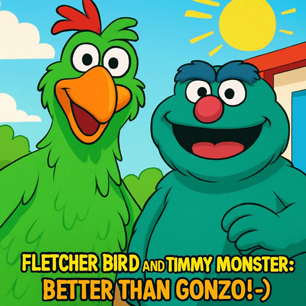 Fletcher Bird and Timmy Monster (Copilto AI stuff) | Fan art Fun Wiki ...