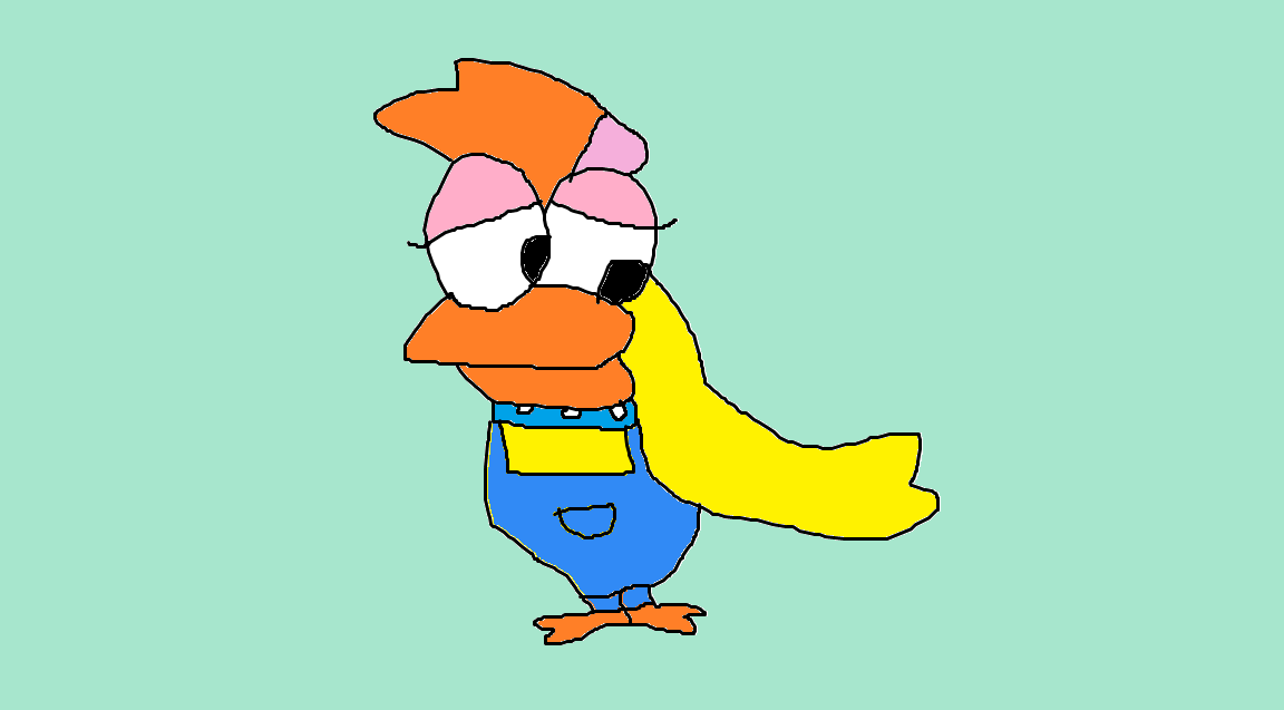 Sparky Bird 2 Wears Overalls by SidabatheToonLord (DeviantArt stuff ...