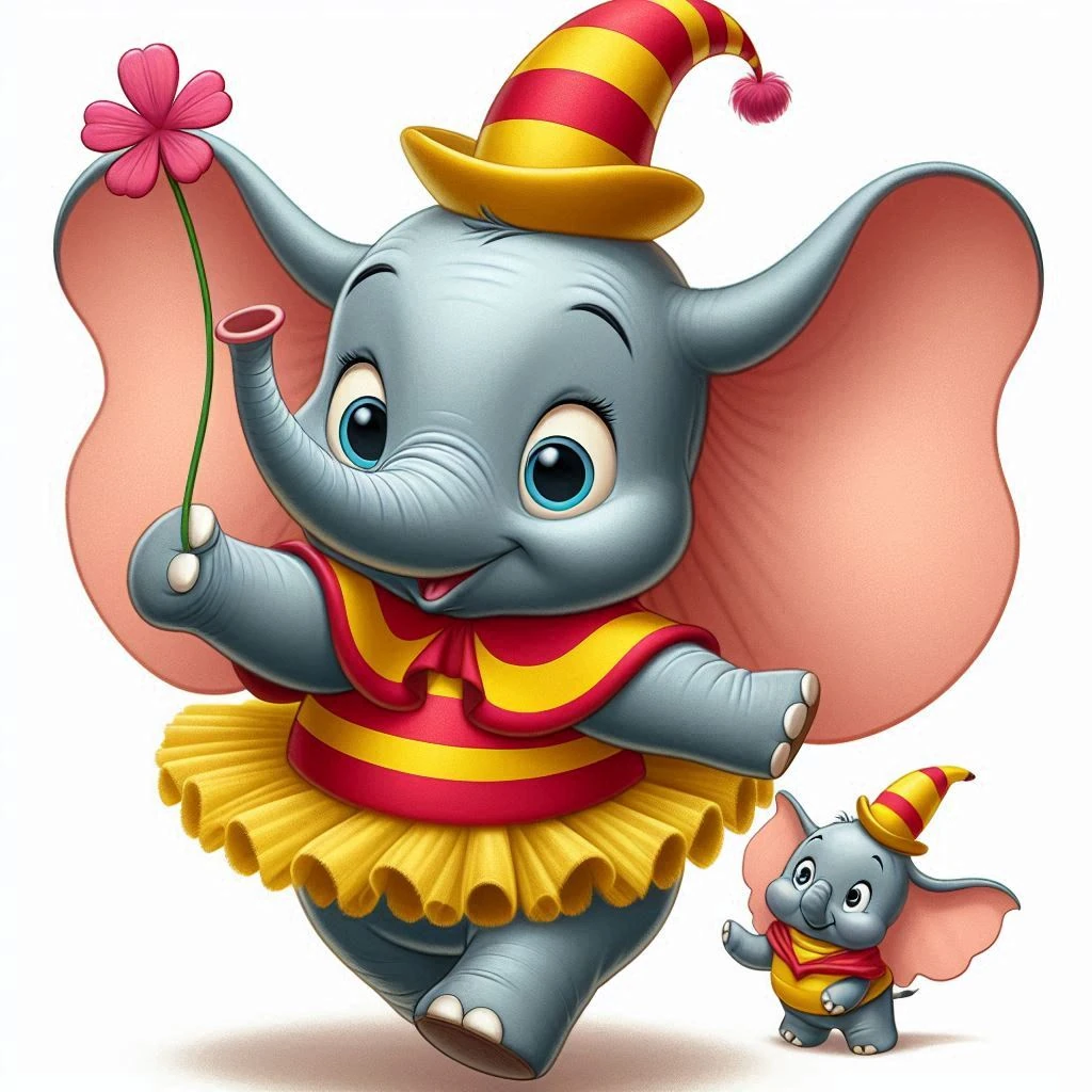 Dumbo and Horton the Elephant (Bing AI stuff) | Fan art Fun Wiki | Fandom