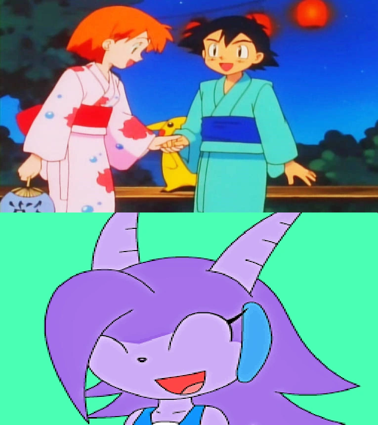 Sash Lilac loves PokeShipping by MaxietheFox2005 (DeviantArt stuff) | Fan art Fun Wiki | Fandom