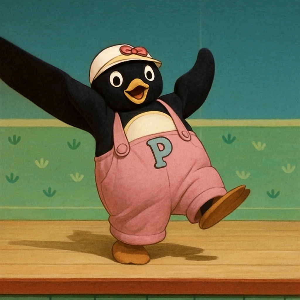Niko Niko Pun Penguin Wears Overalls | Fan art Fun Wiki | Fandom
