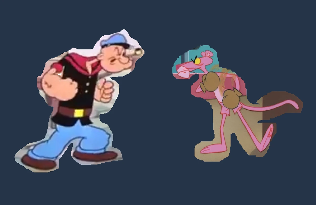 Clay Killer - Popeye vs Pink Panther (art STUFF) | Fan art Fun Wiki ...