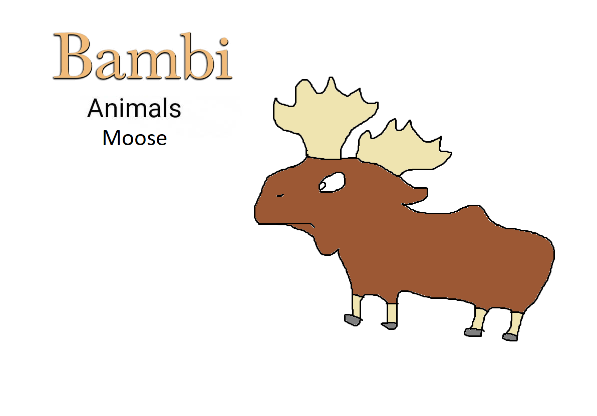 Bambi Animals : Moose by SidabaTheToonLord (DeviantArt Stuff) | Fan art ...