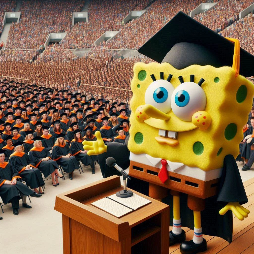 SpongeBob's Graduation Speech (AI stuff) | Fan art Fun Wiki | Fandom