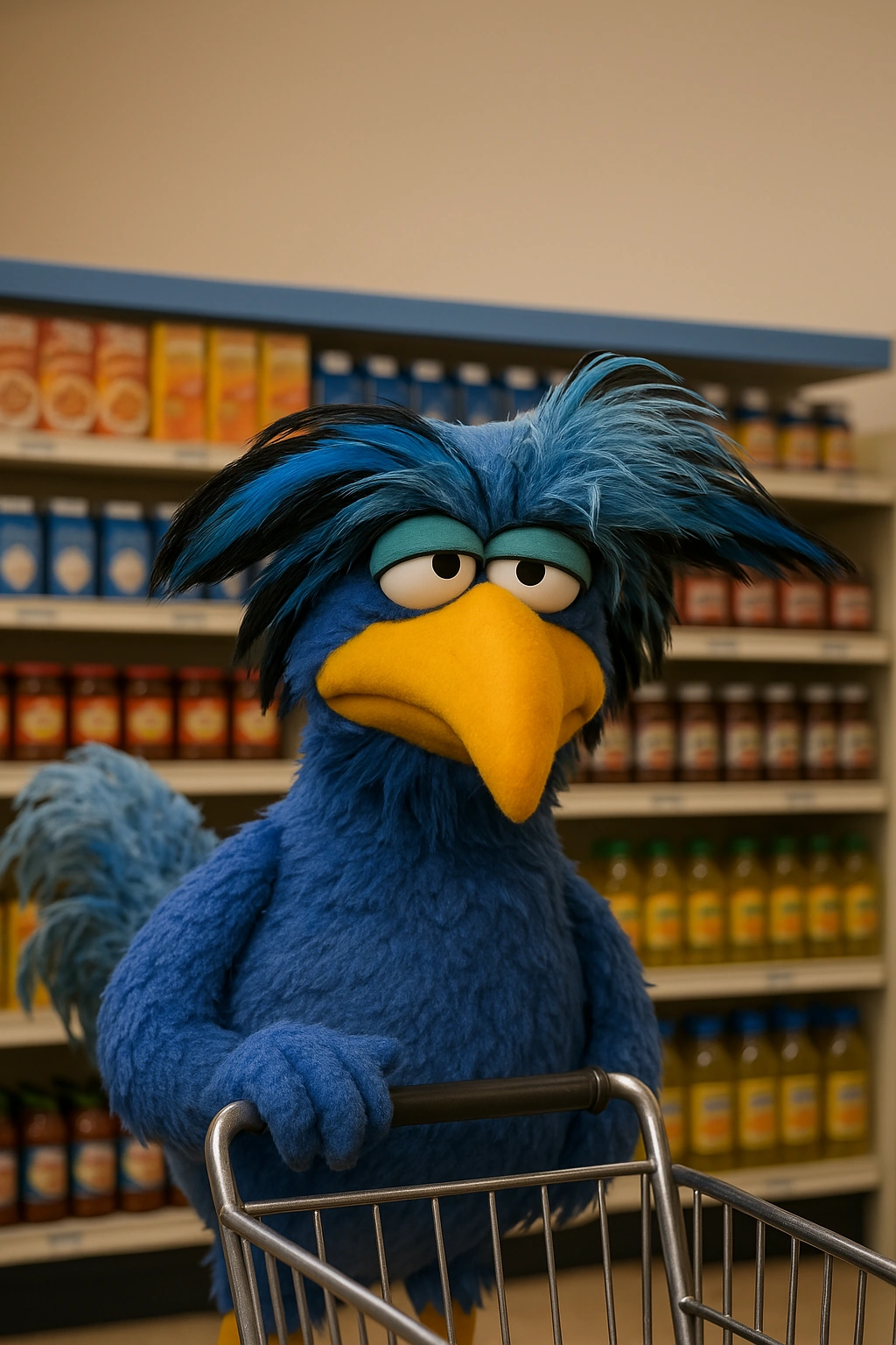 Mel Bird at the Supermarket (Copilot Al) | Fan art Fun Wiki | Fandom