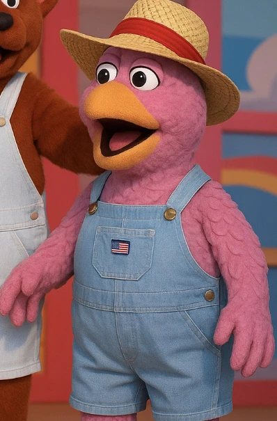 Pink bird with a hat | Fan art Fun Wiki | Fandom