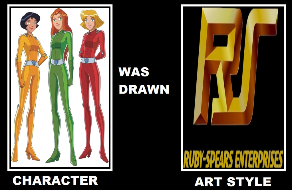 What if Sam, Alex and Clover were drawn in Ruby-Spears style ...