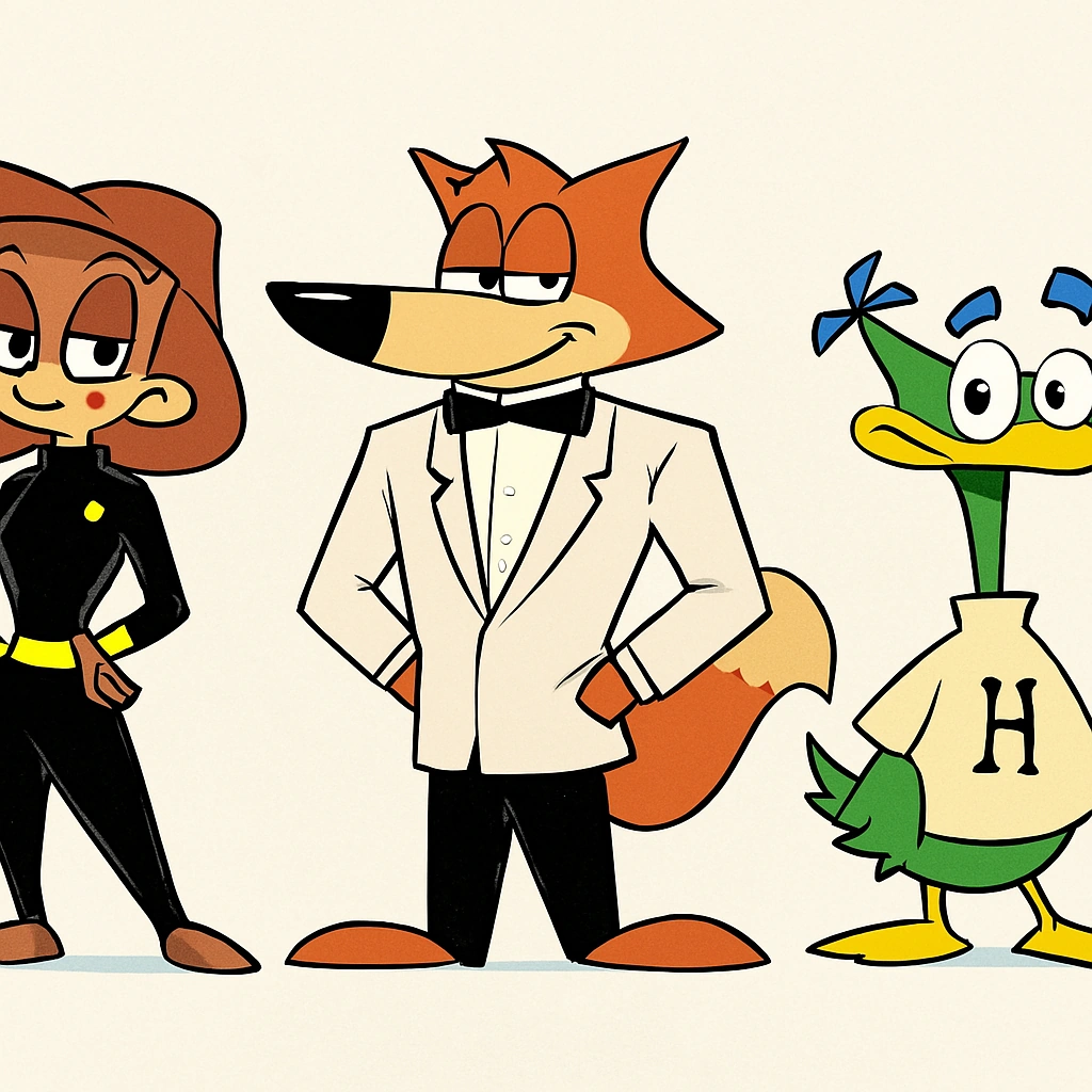 Spy Fox, Monkey Penny and Professor Quack by mnwachukwu16 (DeviantArt ...