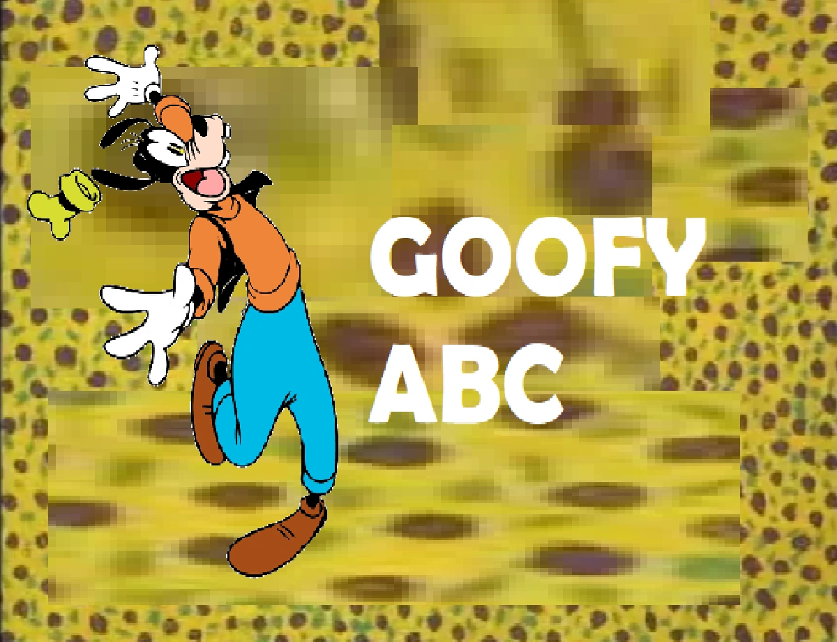 Goofy - Goofy ABC (Instagram stuff, Pinto Colvig, Bill Farmer, Caroll ...