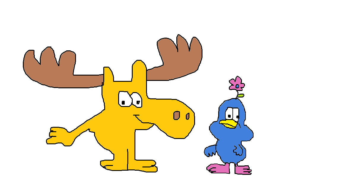 Moose and Zee (Jay Ward style) (DeviantArt stuff) | Fan art Fun Wiki | Fandom
