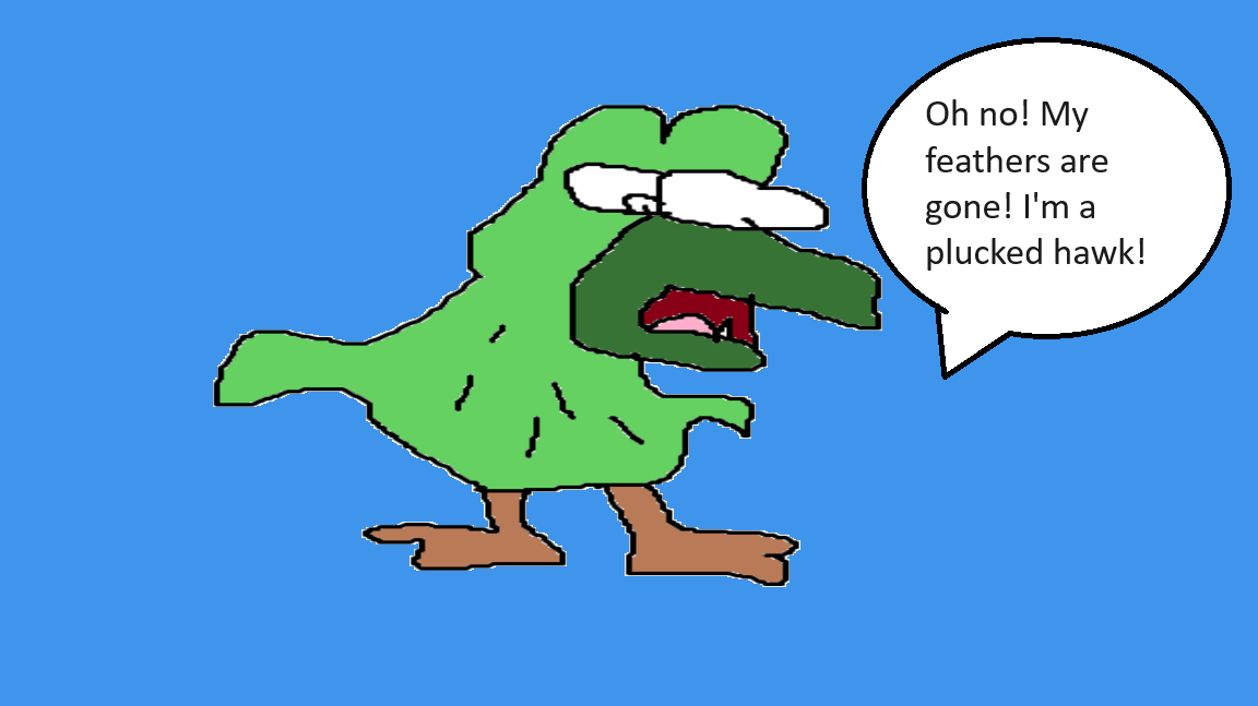 Featherless Beast Boy the Hawk by SidabatheToonLord (DeviantArt stuff ...