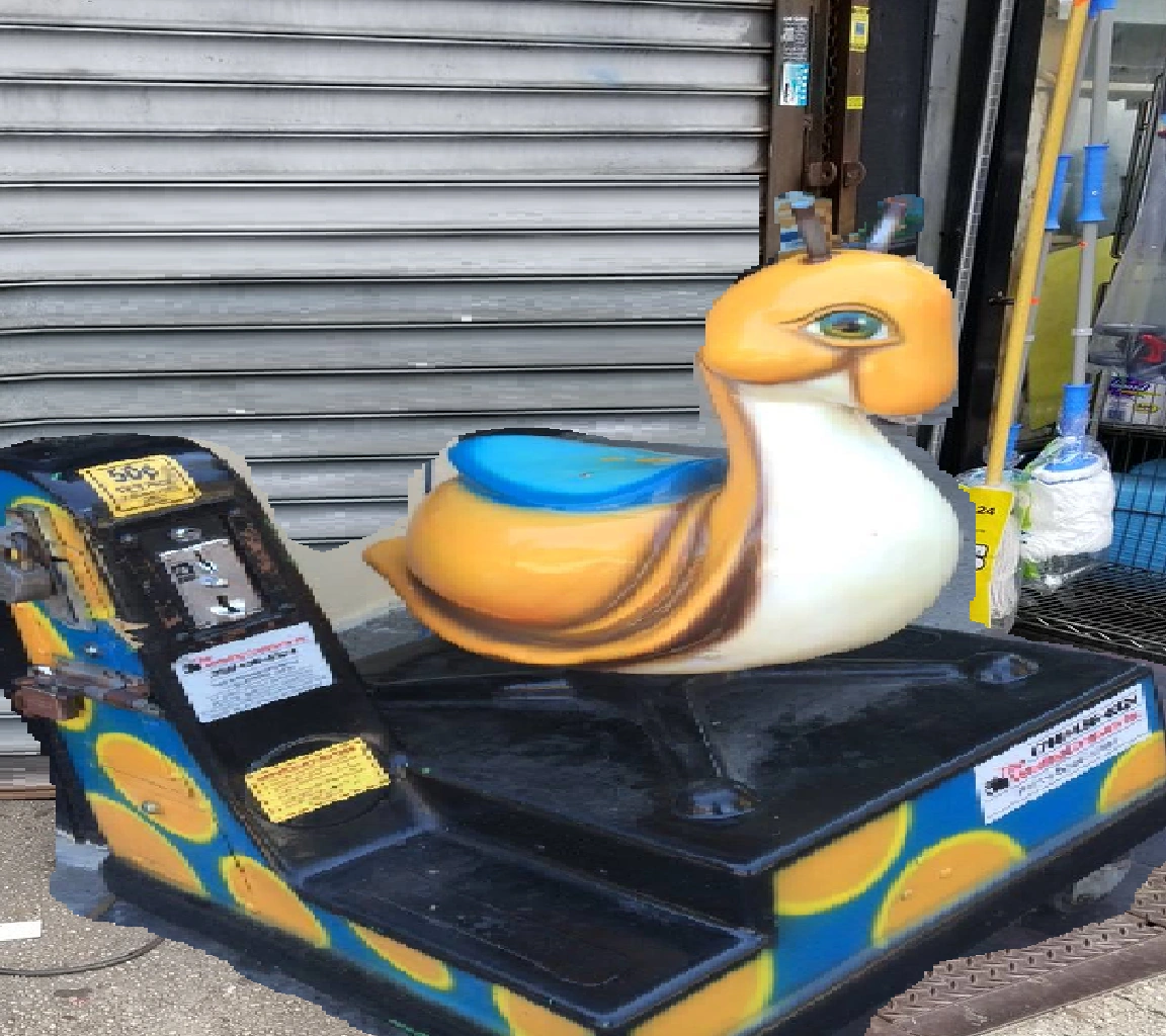 Coin operated kiddie ride - snail ride (only works) (Kiddie ride stuff ...