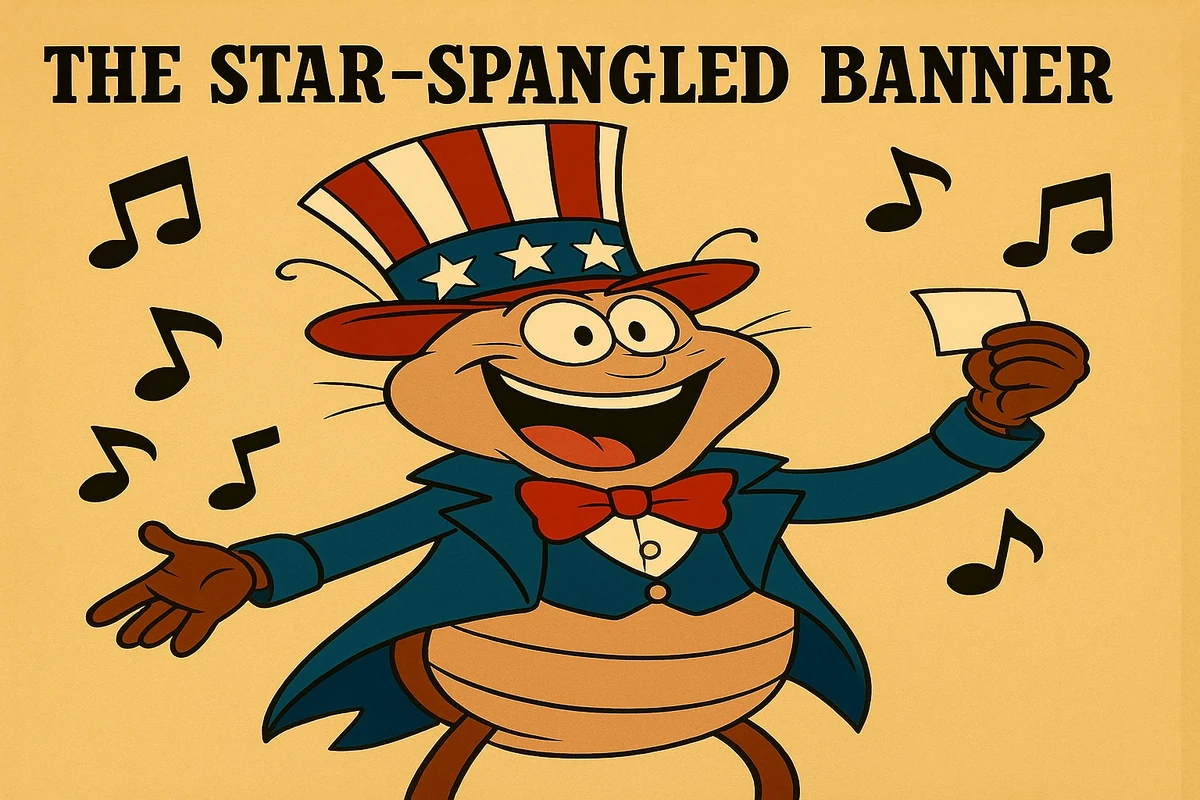 Uncle Sam Rube Roach singing The Star-Spangled Banner from 4th of July ...