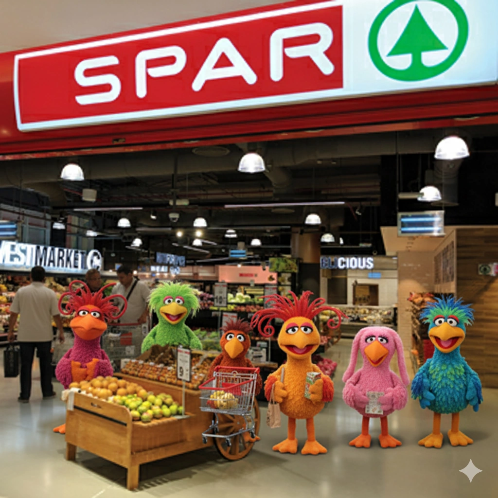 The Muppet Birds are walking in SPAR Supermarket | Fan art Fun Wiki ...