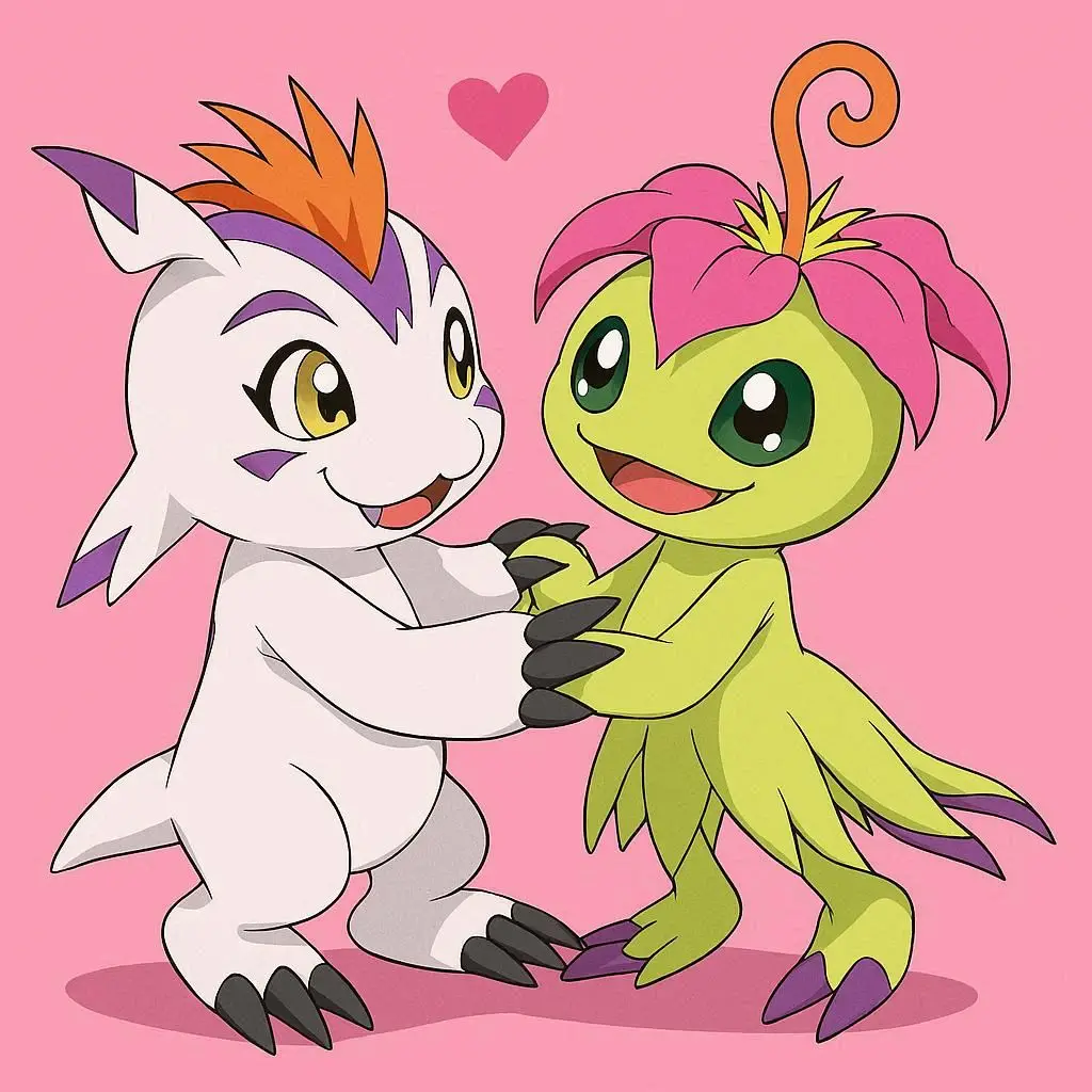 Gomamon Has A Valentine Dance With Palmon by timmybrisbyfan1925 ...