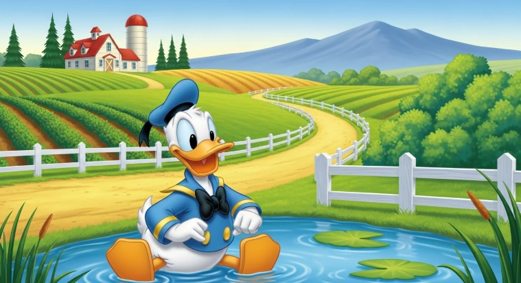 Donald Duck in the farm by MaxietheFox2005 (DeviantArt stuff) | Fan art ...