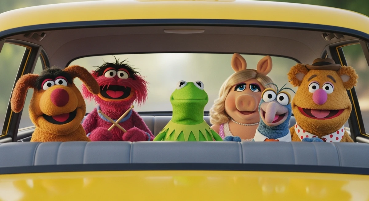 Kermit the Frog, Miss Piggy, Fozzie Bear, Gonzo, Rowlf and Animal are ...