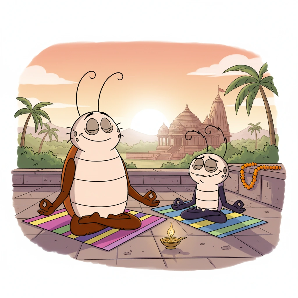 Rube Roach and Reg Roach are doing a meditation at india (Gemini) | Fan ...