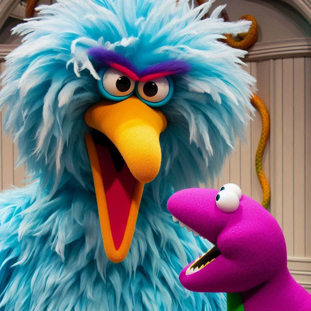 Mel Bird hates Barney (AI stuff) | Fan art Fun Wiki | Fandom