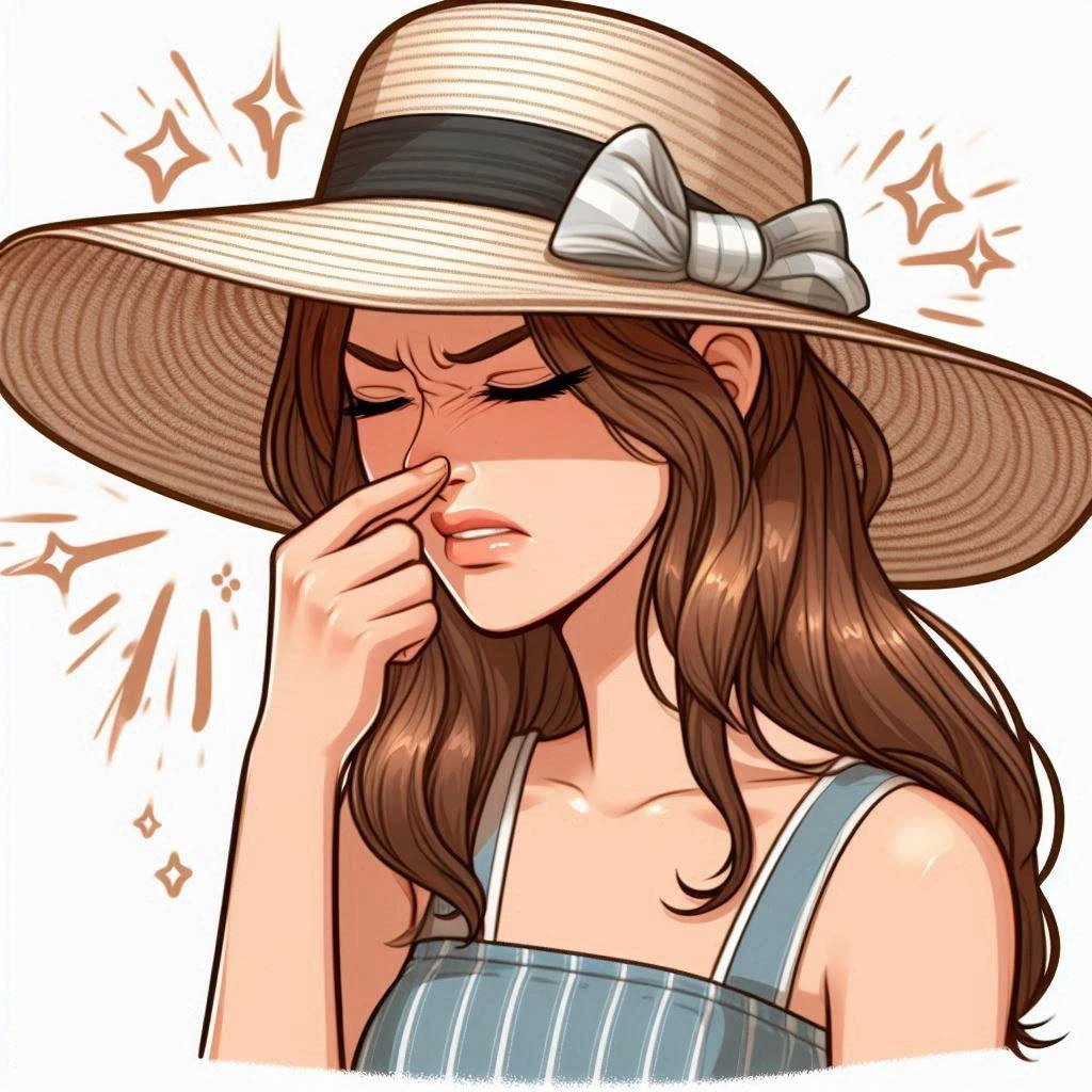 A woman wearing a wide brimmed hat and gets stink (AI stuff, PEE-YEW!) | Fan art Fun Wiki | Fandom