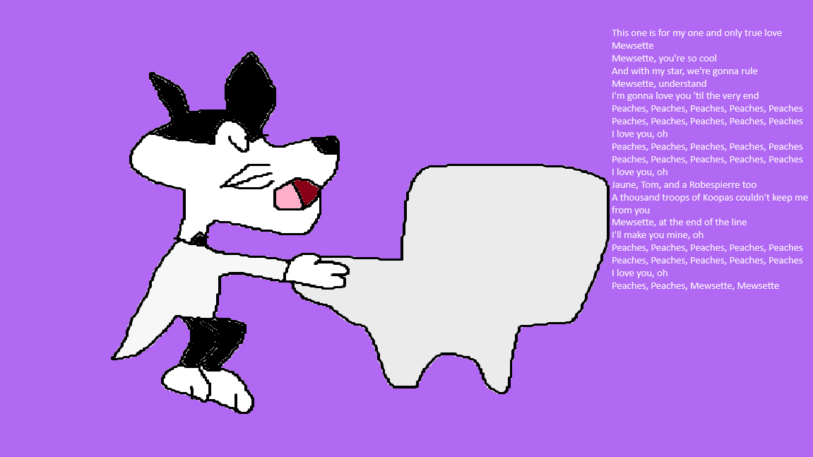 Meowrice Sings Peaches About Mewsette (art STUFF) | Fan art Fun Wiki ...