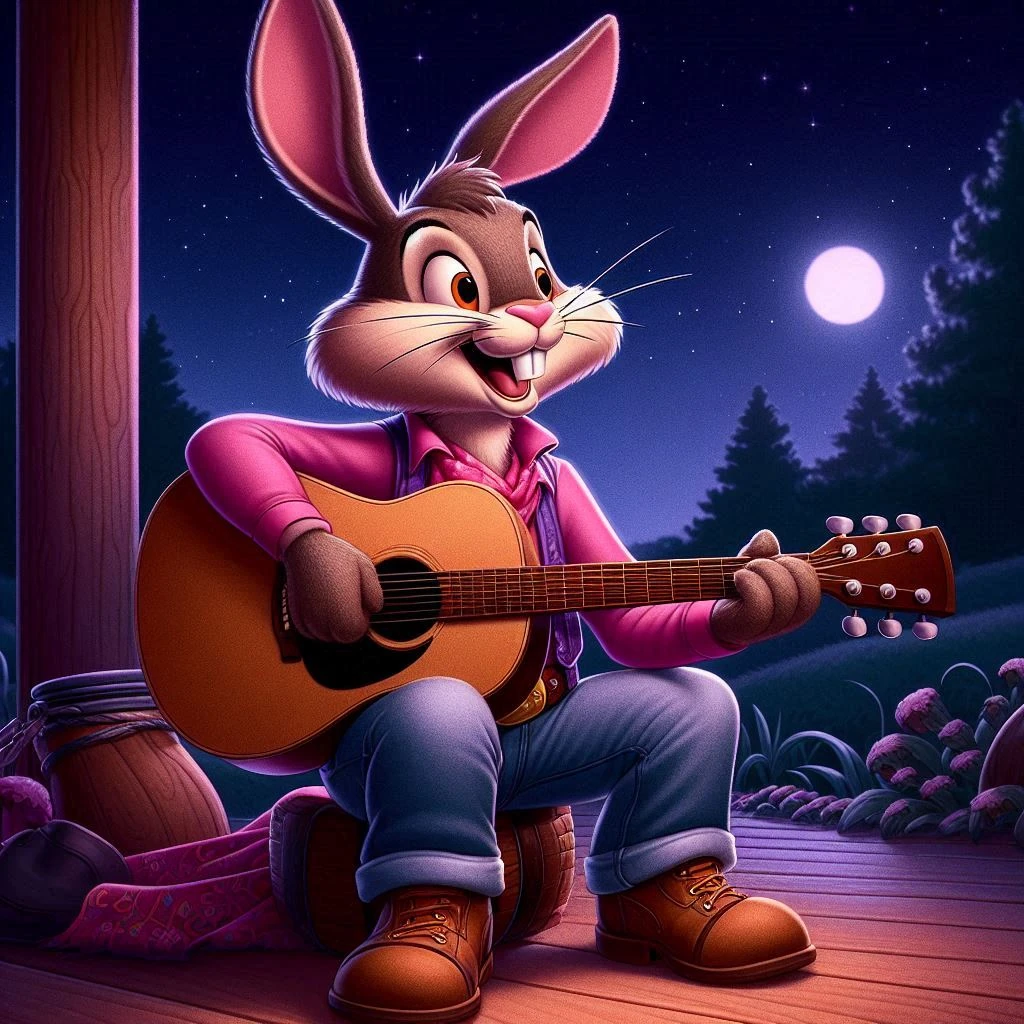 Br'er Rabbit playing a guitar (AI stuff) | Fan art Fun Wiki | Fandom