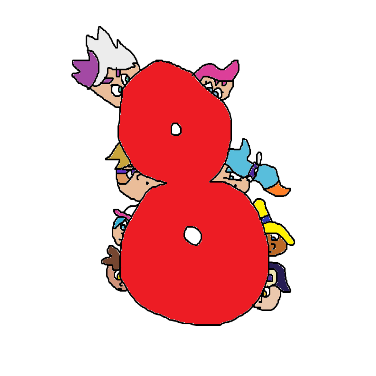 Cartoons Numbers : Eight by SidabaTheToonLord (DeviantArt stuff) | Fan ...
