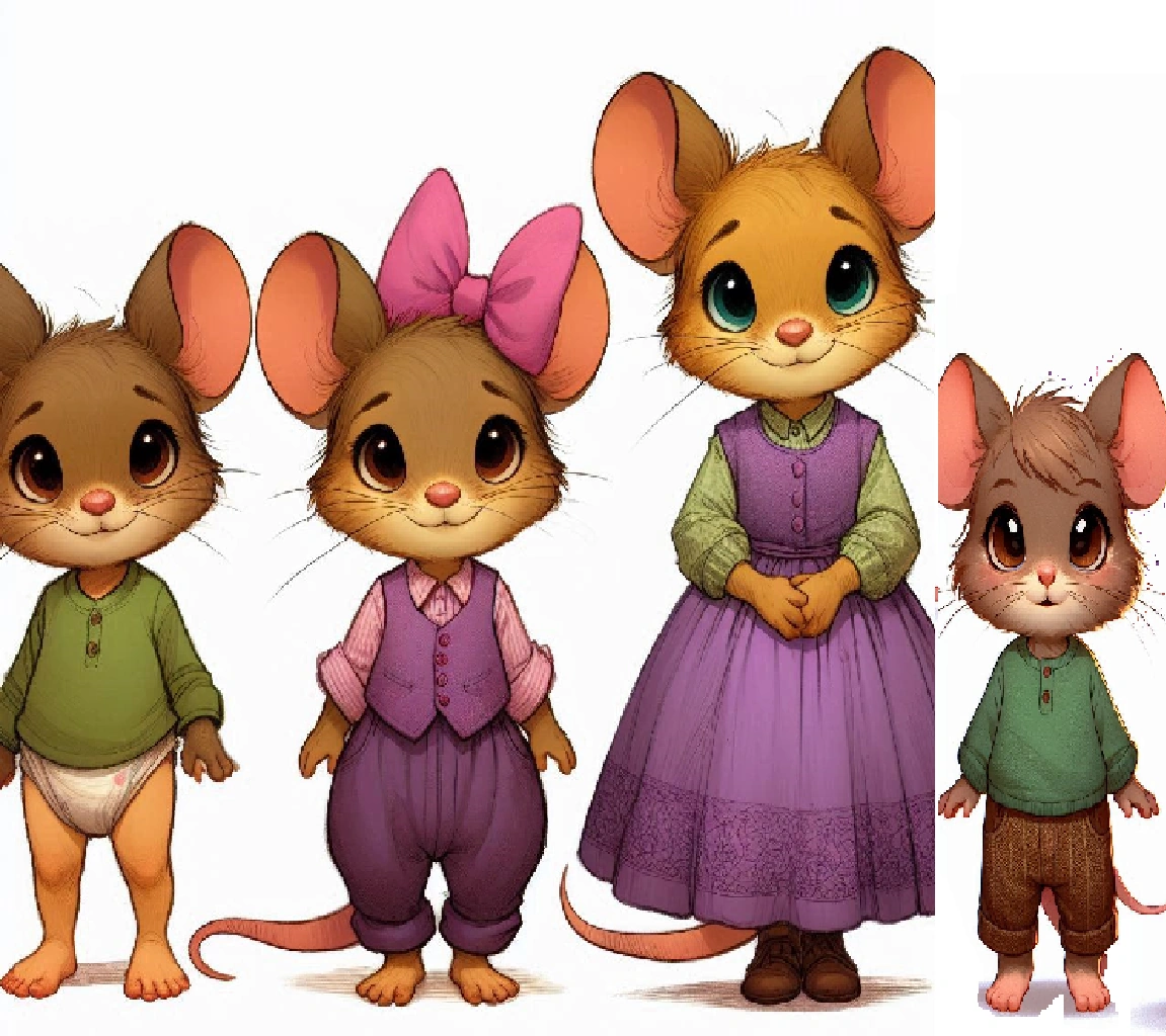 1982 CYNTHIA, TERESA, MARTIN AND TIMOTHY BRISBY (THE SECRET OF NIMH) by mnwachukwu16 (DeviantArt ...