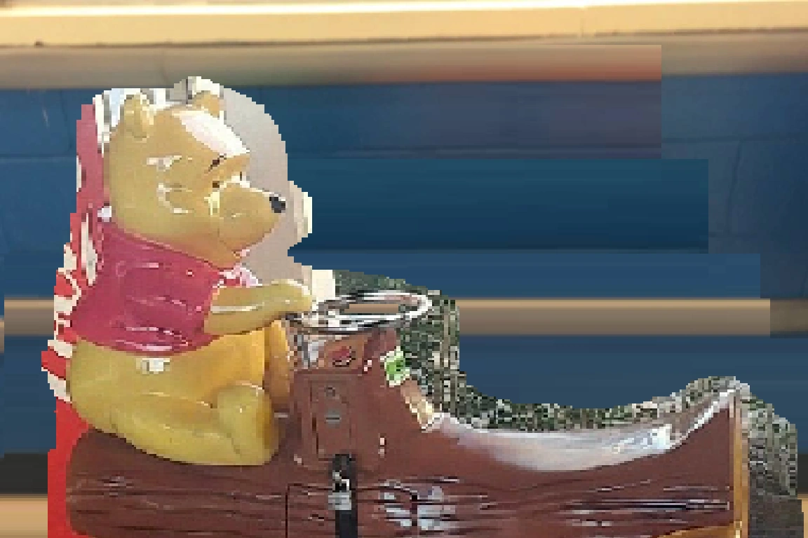 Coin operated kiddie rides - Winnie the Pooh Log See Saw ride (only works) (Kiddie ride stuff ...