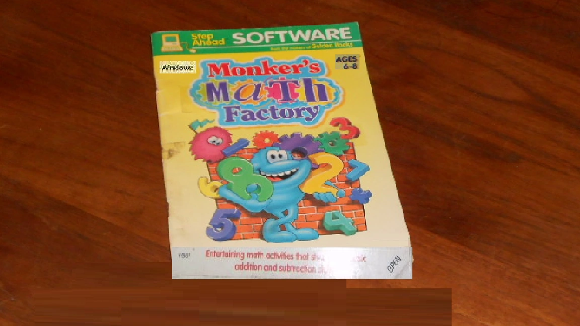 Monker's Math Factory (ages 6-8, Golden Books, Step Ahead Software ...