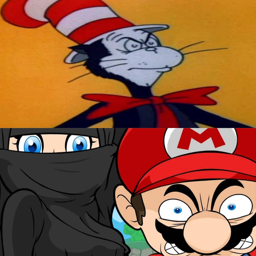The Cat in the Hat hates Racist Mario by MaxietheFox2005 (DeviantArt ...
