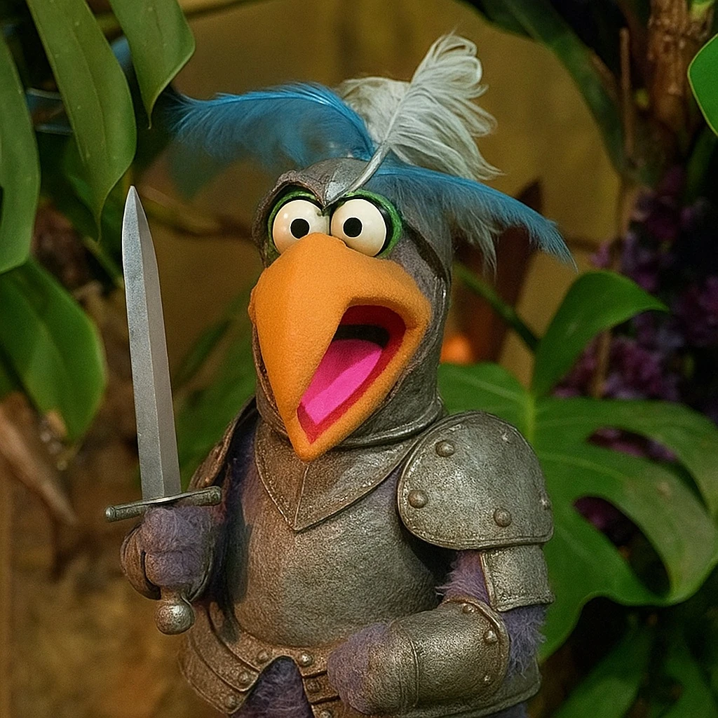 Mel Bird as a medieval knight, complete with armor and sword | Fan art ...